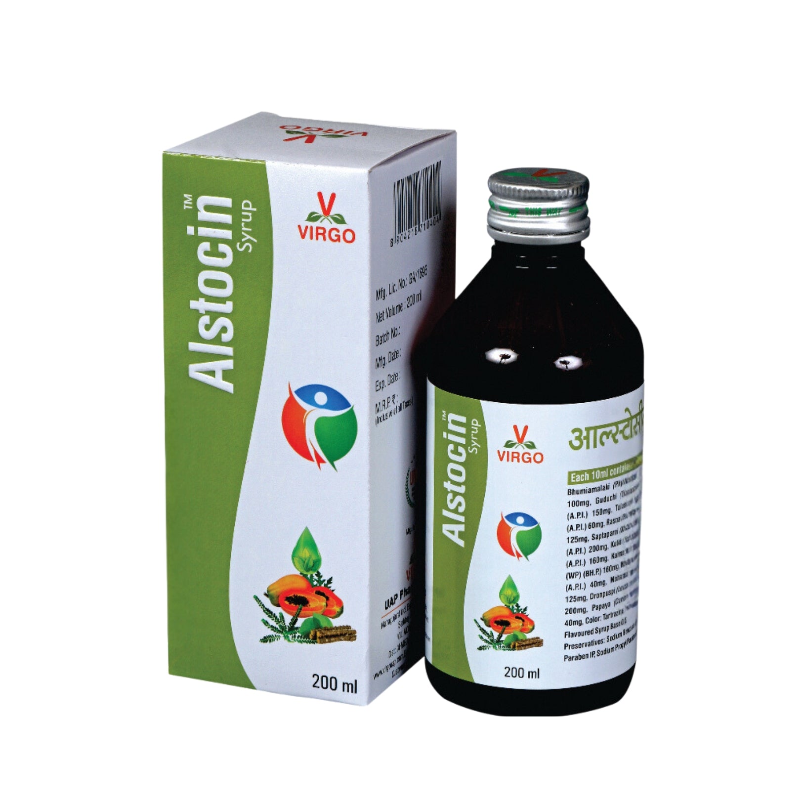 Alstocin Syrup - 200 ml Pack of 2 – Virgo UAP Pharma