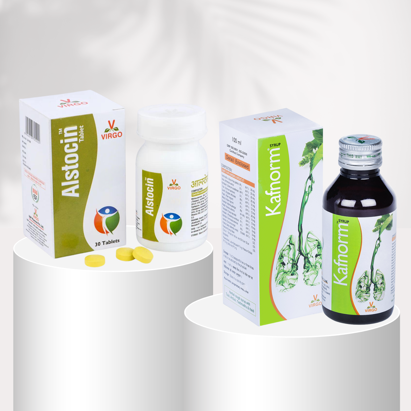 Alstocin Tablet 30 Tab + Kafnorm Syrup 200 ml – Virgo UAP Pharma